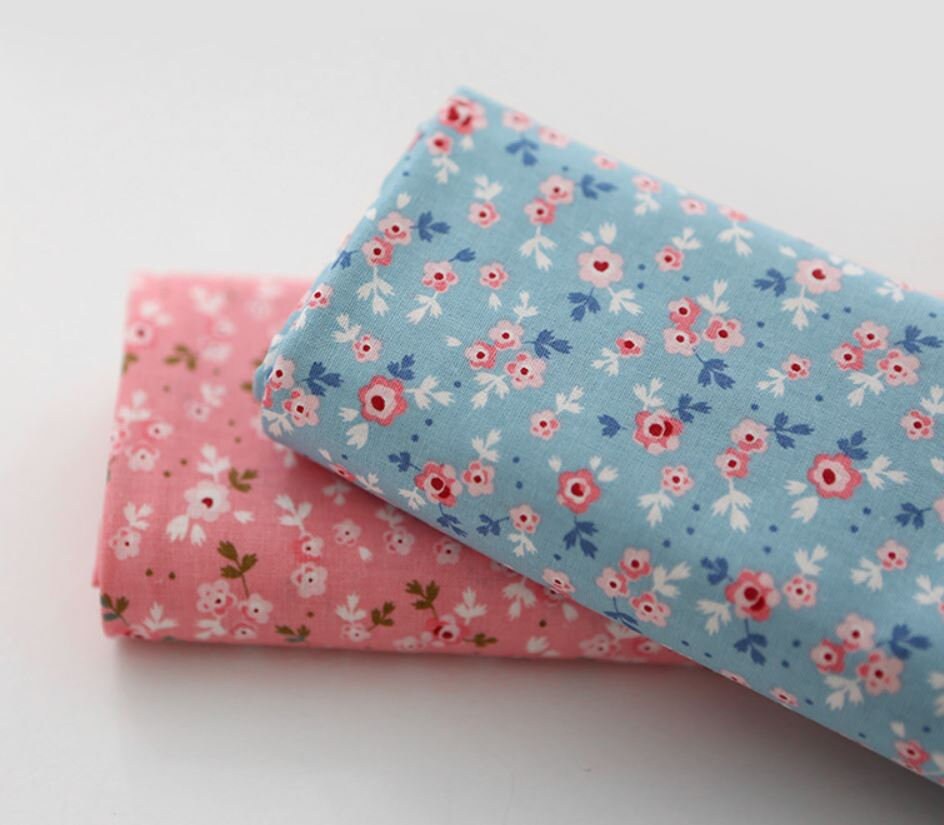 3 Colors Selection S52892 Blooming Floral Pattern Cotton Fabric by The ...