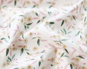 Lovely Flower Pattern Cotton Fabric by Yard sonia | Etsy