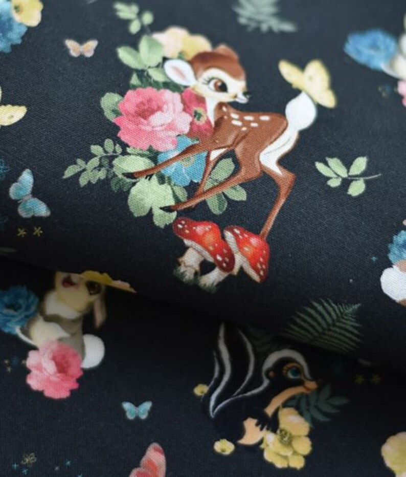 Disney Bambi Pattern Digital Printing Cotton Fabric by Yard - Etsy