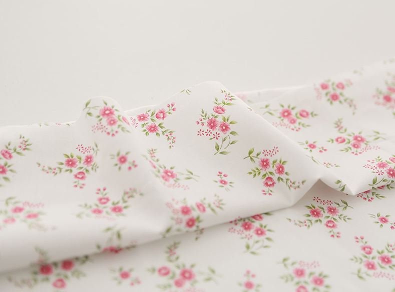 Shabby Floral Pattern Cotton Fabric by Yard 4 Pattern | Etsy