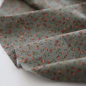 Little Flower Pattern Cotton Fabric by Yard - 3 Colors Selection S18925 ...