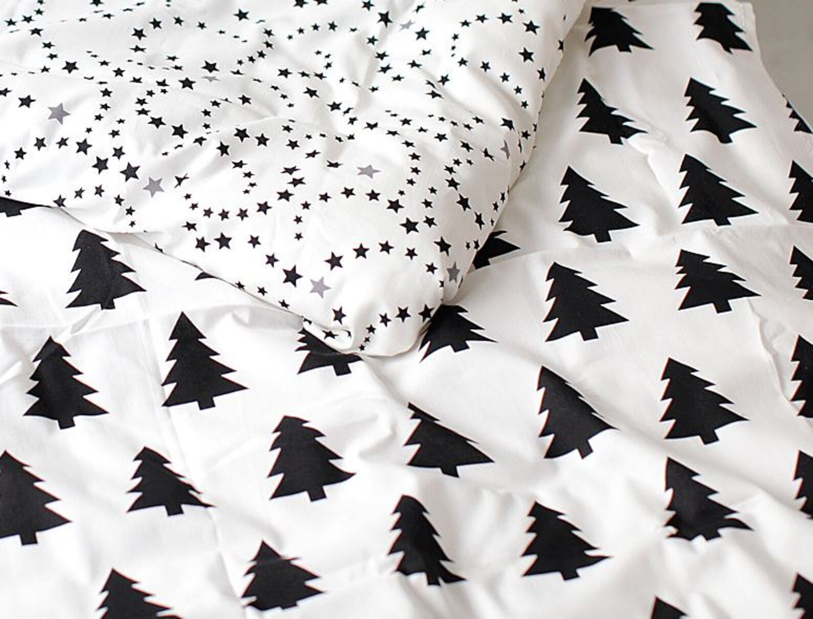 Scandinavian Nordic Style Pine Tree Pattern Fabric S70471 4 | Etsy