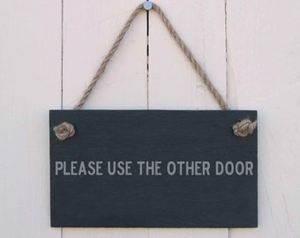 Use front door sign | Etsy