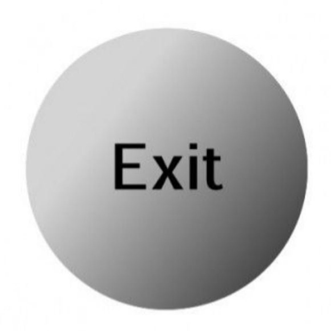 Exit Door Sign - Stainless Steel - Etsy