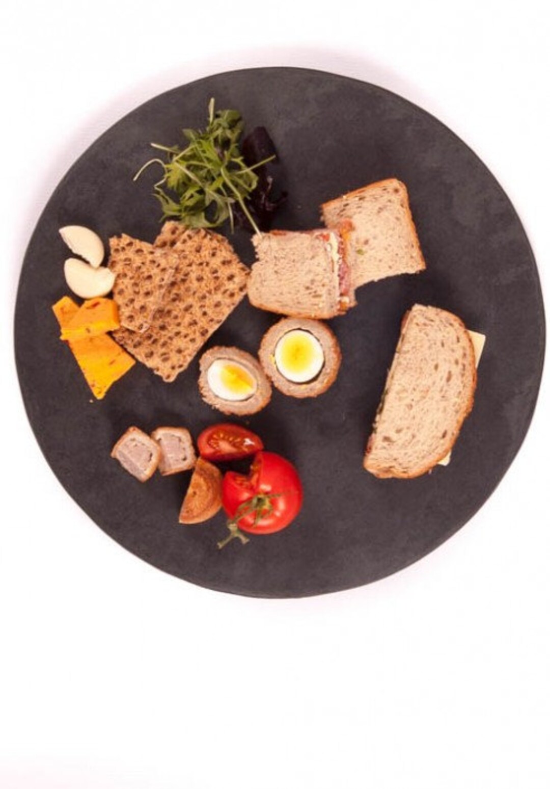 Slate Lazy Susan With Revolving Base for Easy Use - 40 Cm Diameter ...