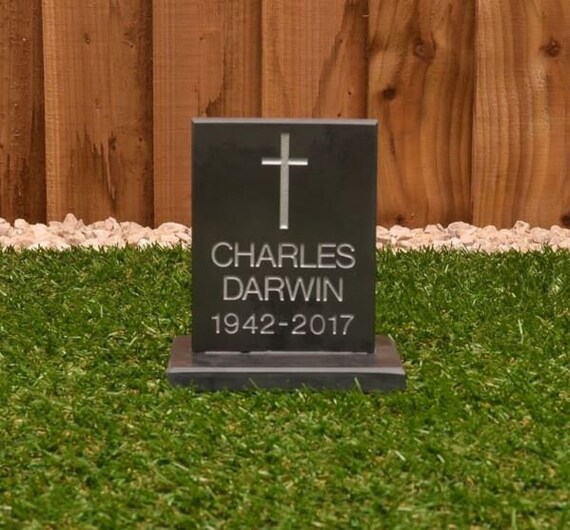 Memorial Headstone on Plinth Small With Motif - Etsy UK