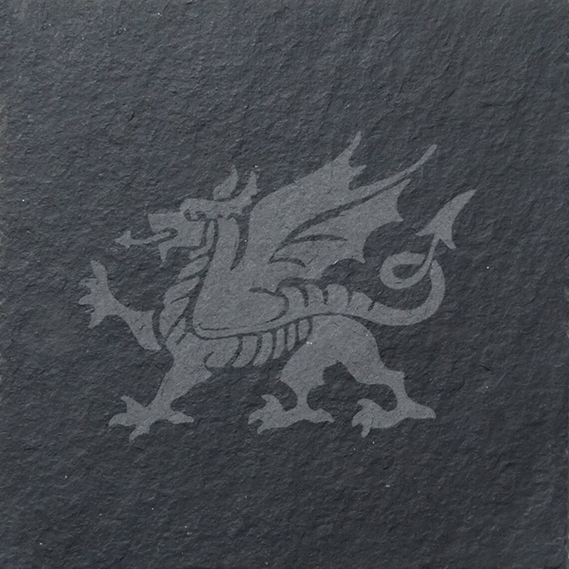 Welsh Dragon Slate Coaster - Etsy