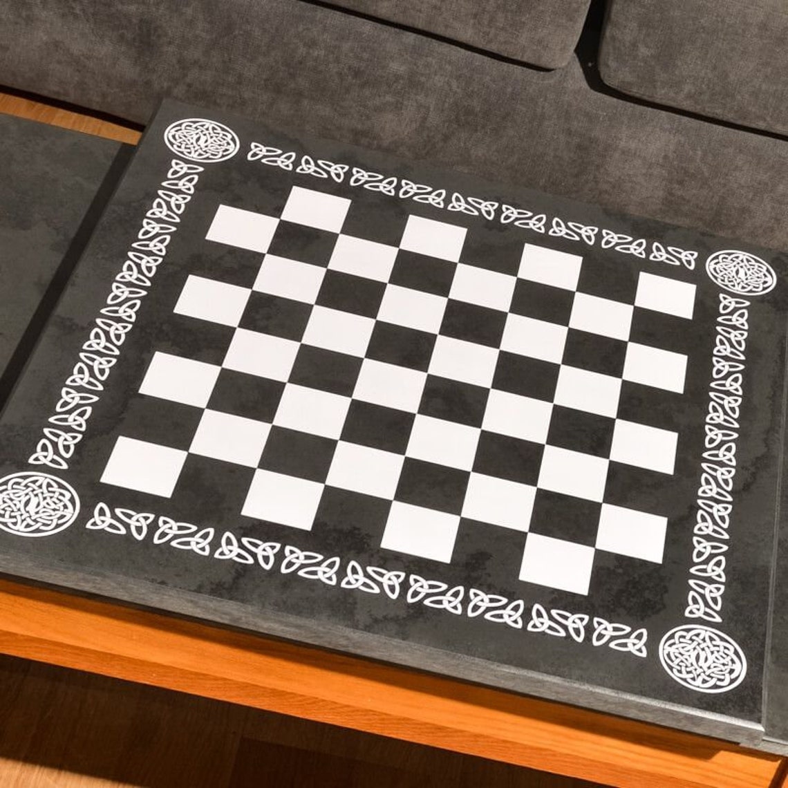 Celtic Design Slate Chess Board - Etsy UK