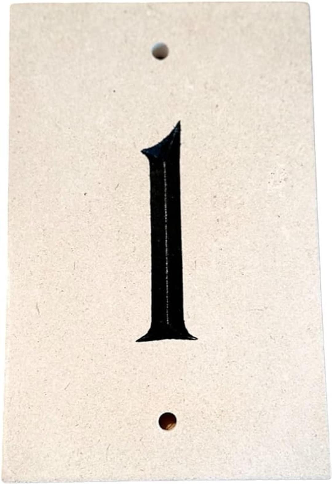 Limestone House Number Tile - Etsy
