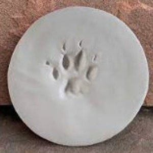 Personalised Original Paw Print, Free-standing Engraved Slate Pet ...