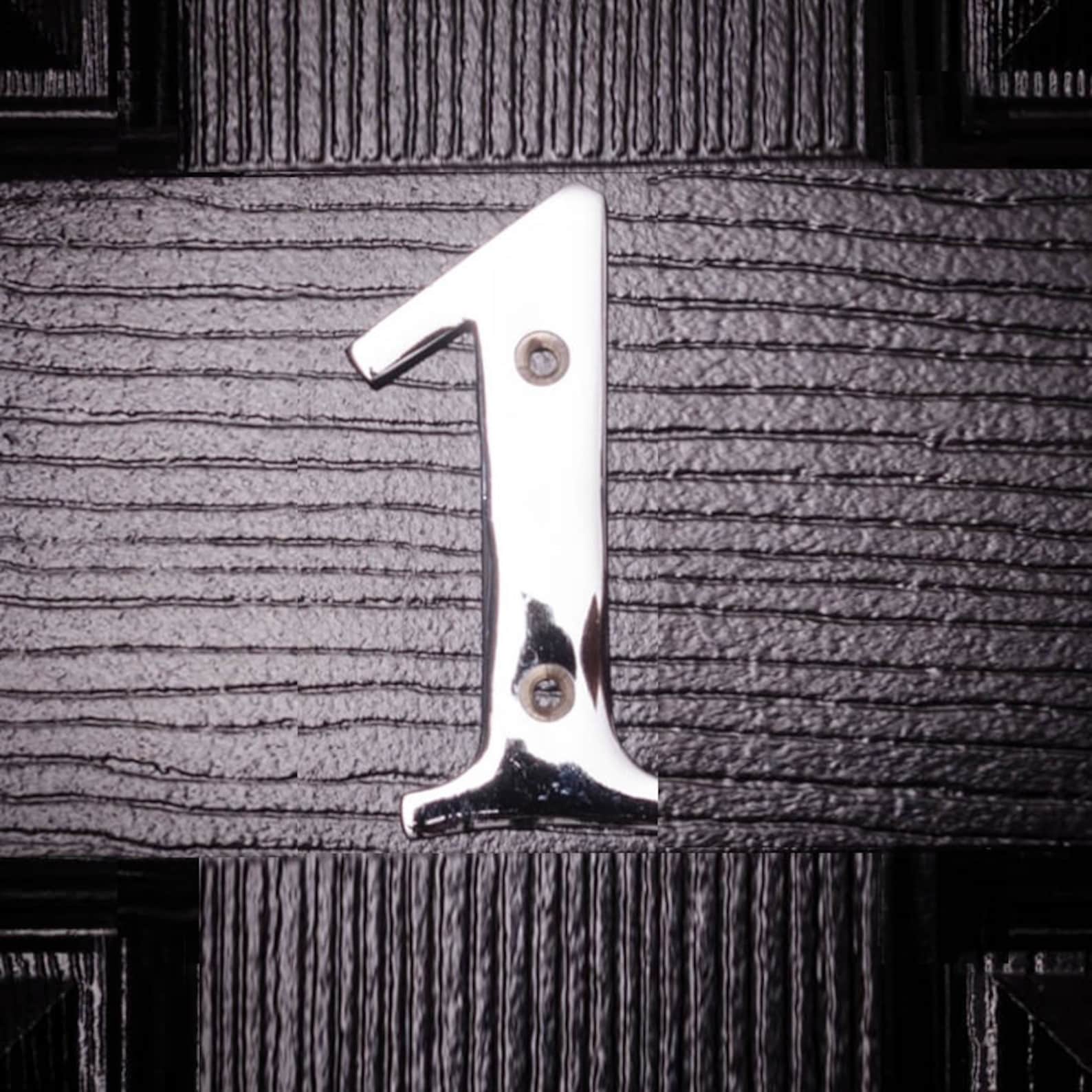 Chunky Chrome Number 1 - Etsy UK