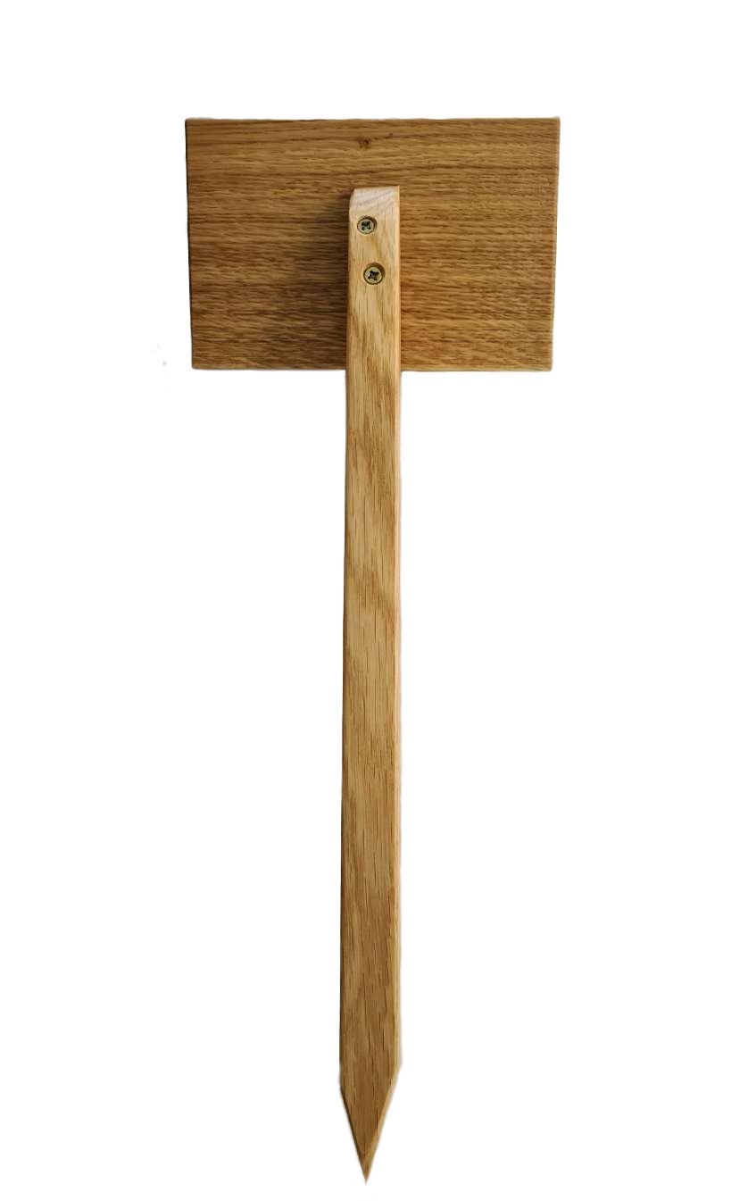 Solid Oak Memorial Stake Grave/tree Marker Remembrance Tree Cemetery ...