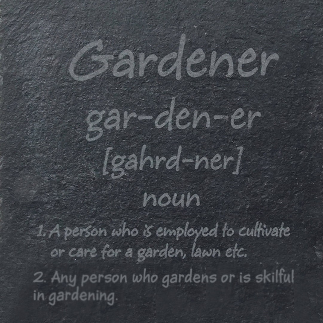 Coaster 'gardener: Dictionary Definition' - Etsy
