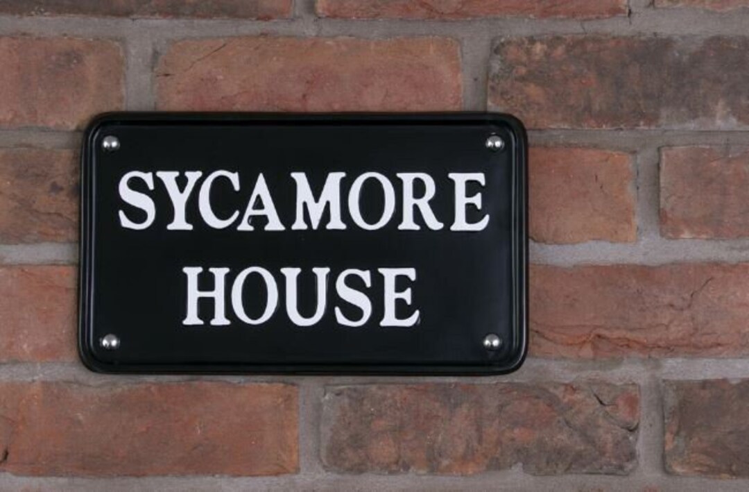 Aluminium Rectangle House Sign - Etsy UK