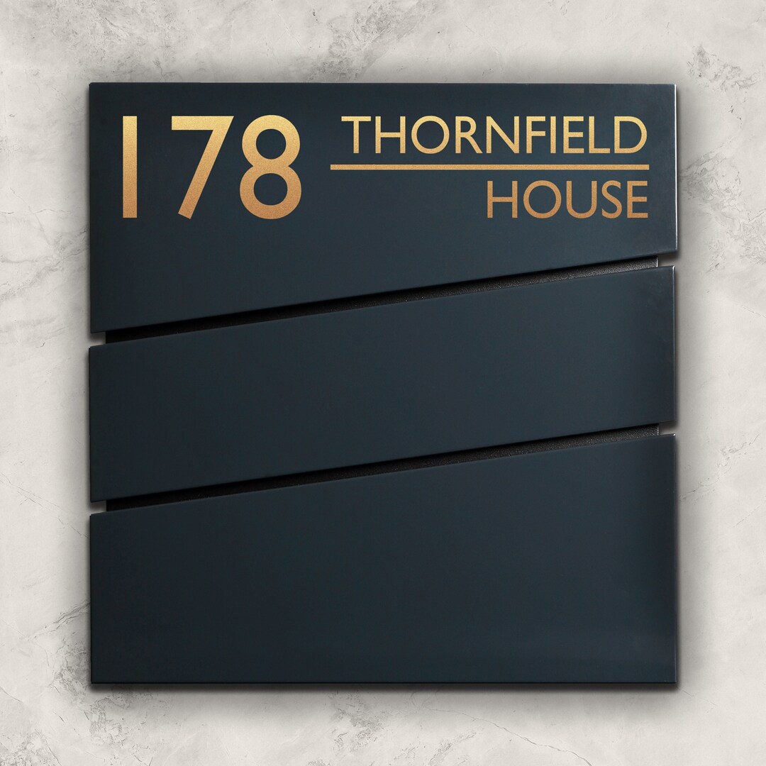 Personalized Anthracite Grey Letterbox, Modern Wall-mounted Mailbox ...