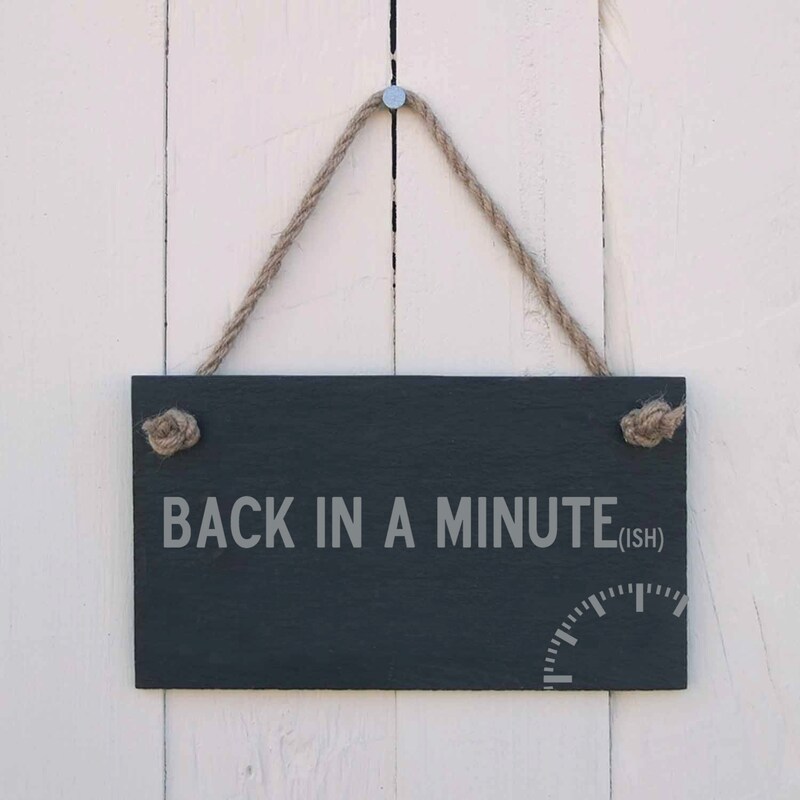 Be Right Back Sign - Etsy