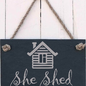 Hanging Sign she Shed Handmade Gift - Etsy