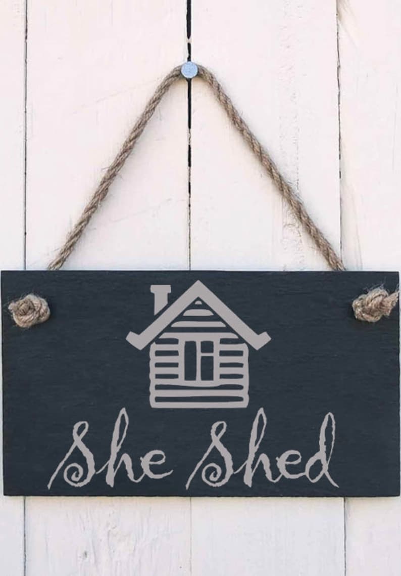 Hanging Sign she Shed Handmade Gift - Etsy