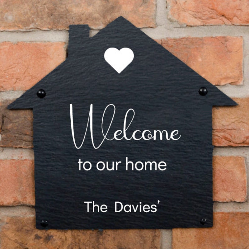 House Shaped Sign - Etsy