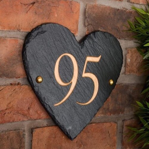 Smoky Green Slate Square House Number 15cm X 15cm - Etsy UK