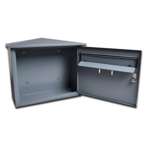 Belfast Post Box in Gunmetal Grey - Personalised With Your Home Address ...