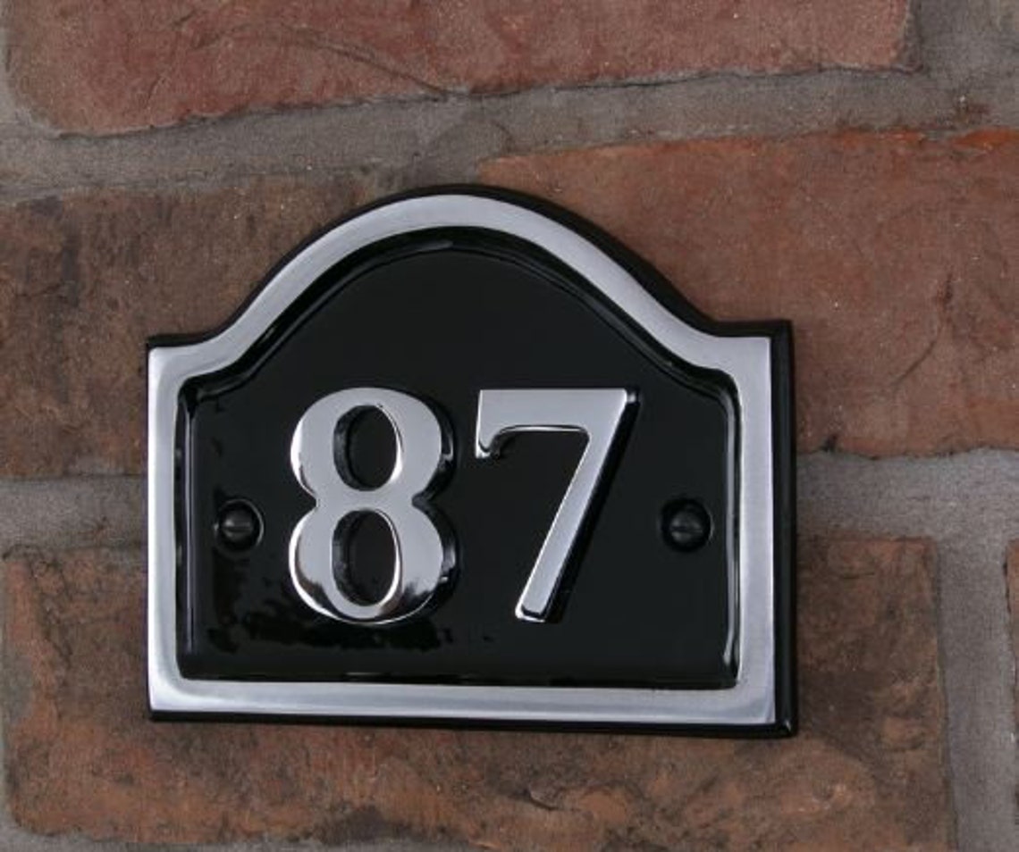 House Number Bridge Aluminium - Etsy UK