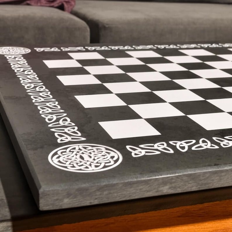 Celtic Design Slate Chess Board - Etsy UK