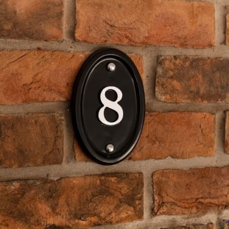 Painted House Number - Etsy