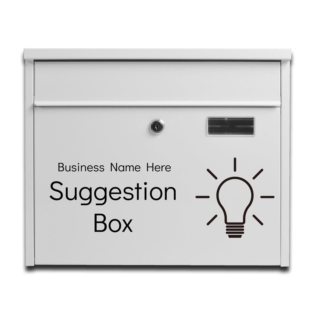 Personalised Suggestion Box - Cheshire White Letterbox - Etsy