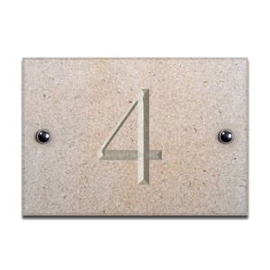 2 Digit Limestone House Number 10x14cm - Etsy
