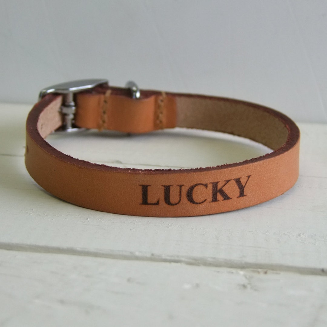 Personalised Tan Dog Collar in a Range of Sizes - Etsy