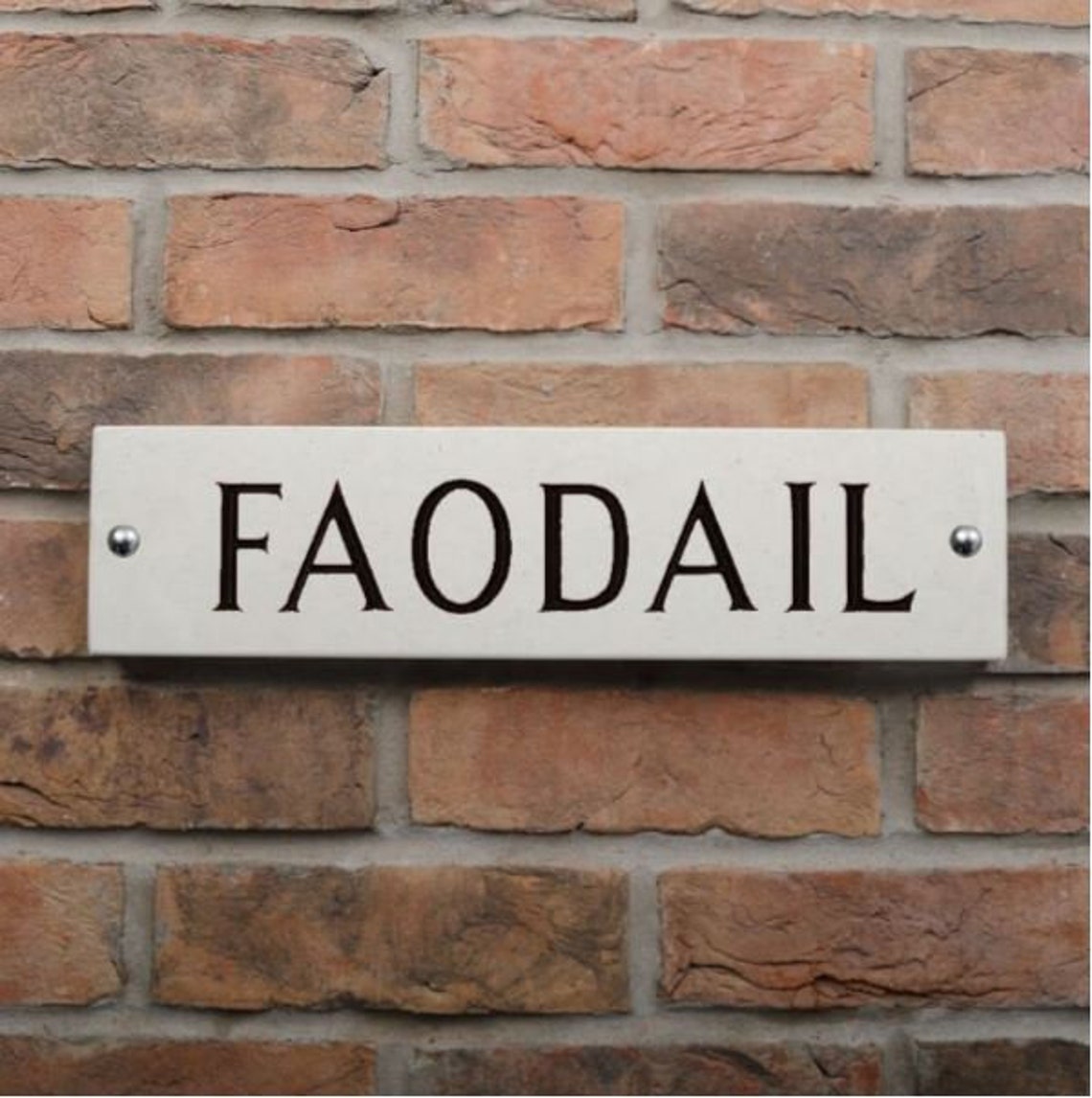 Limestone House Sign 1 Line 35.5 X 10cm - Etsy