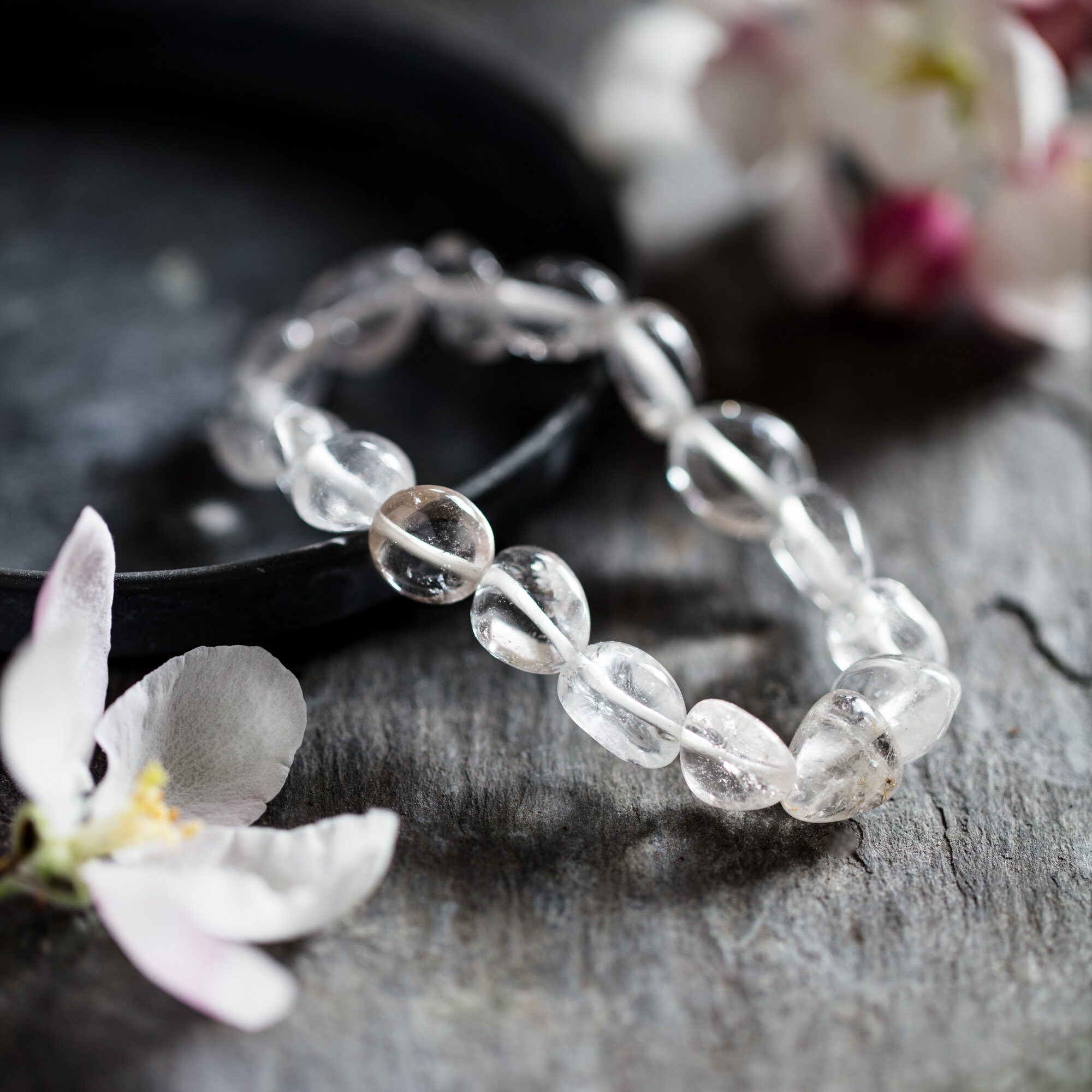 Clear Quartz Bracelet - Etsy