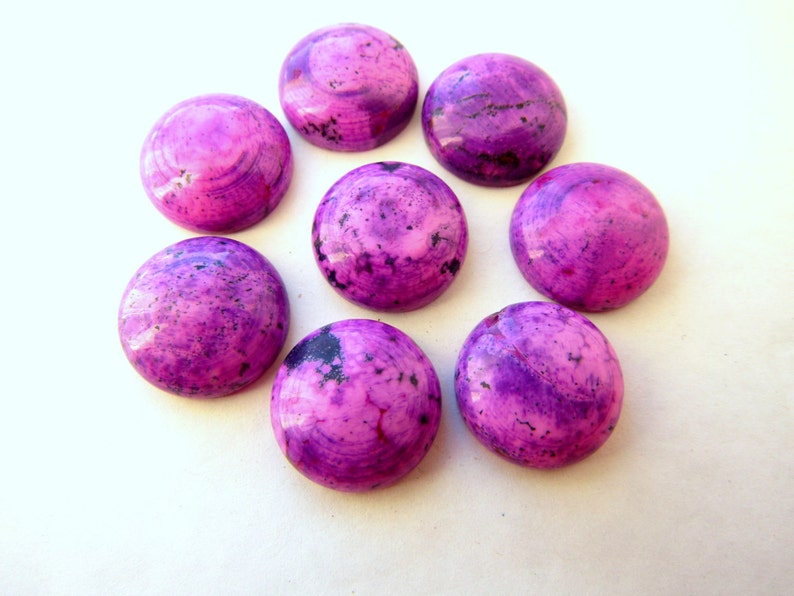 Ocean Jasper Cabochon 16 Mm Purple Round Jasper Cabochon Stone Cabochon ...