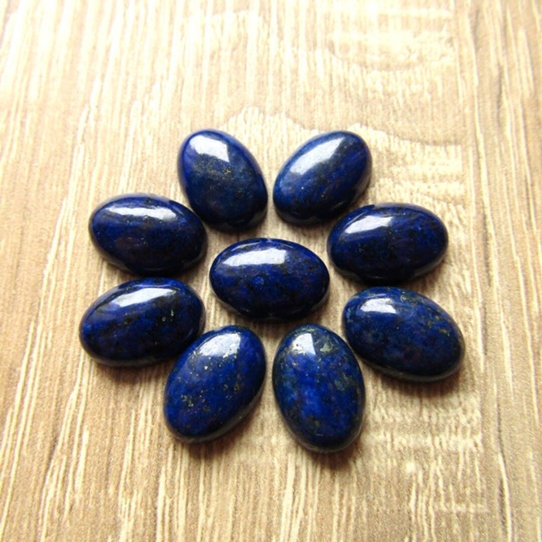 Lapis Lazuli Cabochons Natural Oval Cabochons 10 X 14 Mm - Etsy