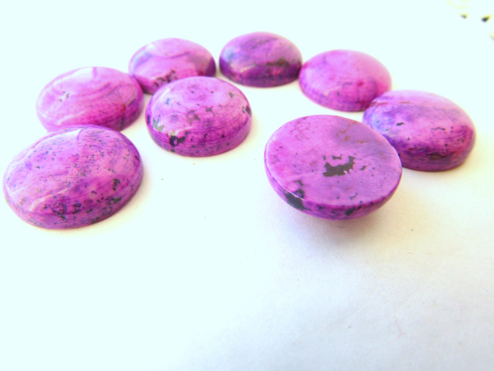 Ocean Jasper Cabochon 16 Mm Purple Round Jasper Cabochon Stone Cabochon ...