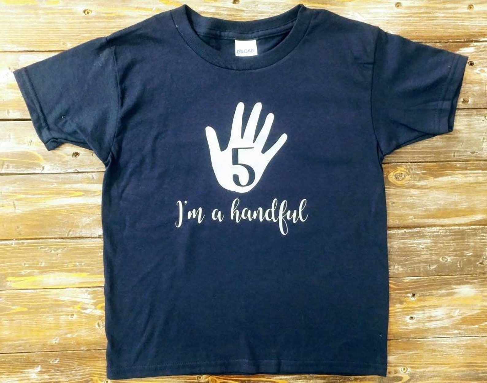 I'm a Handful / Turning 5 Shirt / Fifth Birthday Shirt / Birthday Boy ...