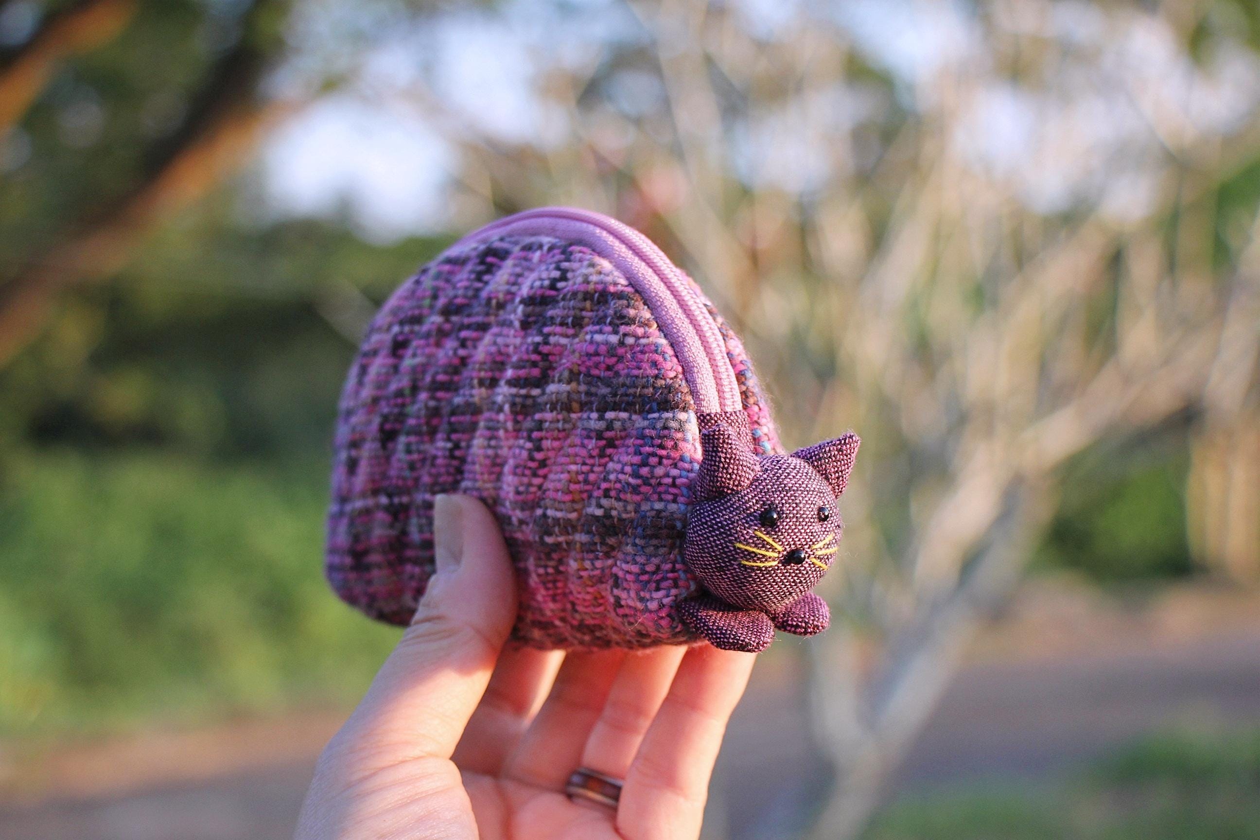 Cotton Cat Coin Purse: Zippered Change Pouch - Etsy