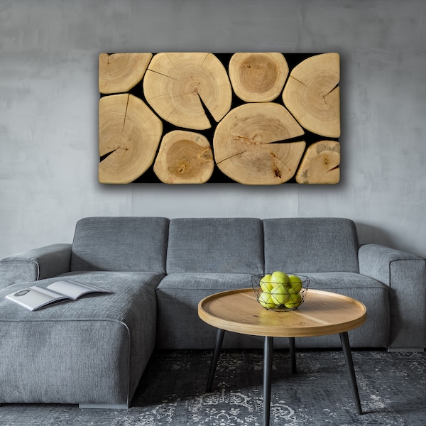 Wood Slabs Wall Art - Etsy