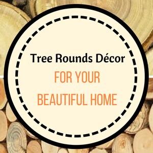 Round Wood Wall Art , Tree Rounds Decor, Holzwand Kunst, Tree Slices ...