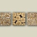 Tree Slab Wall Art Set of 3, Wood Wall Panel Triptych, Set of Wood Wall ...