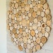 Tree Slices Wall Art, Round Wall Hanging Decoration, Wooden Wall Art ...