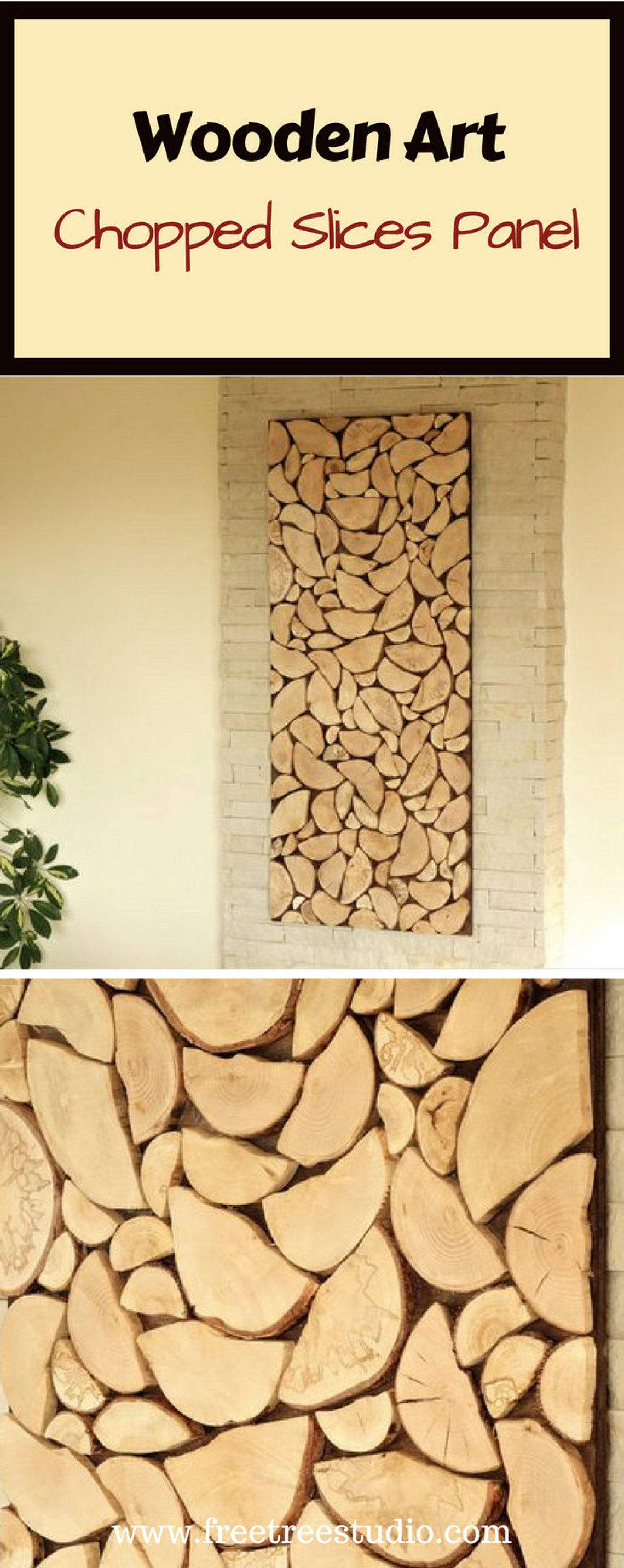 USA ONLY Wood Art Chopped Slices Panel Environment Wall Art - Etsy