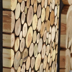 Tree Slab Wall Art Set of 3, Wood Wall Panel Triptych, Set of Wood Wall ...