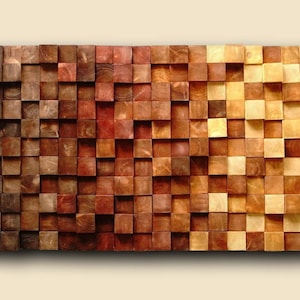 Tree Slab Wall Art Set of 3, Wood Wall Panel Triptych, Set of Wood Wall ...