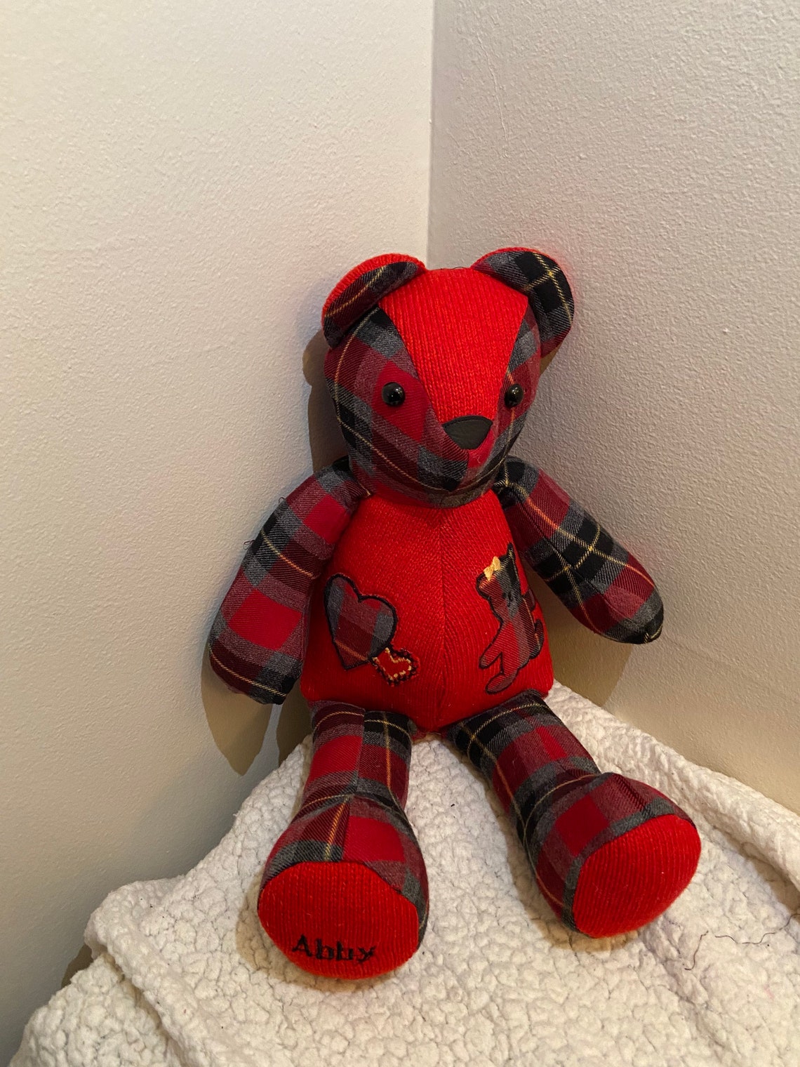 Memory Bear Teddy Bear First day of school | Etsy