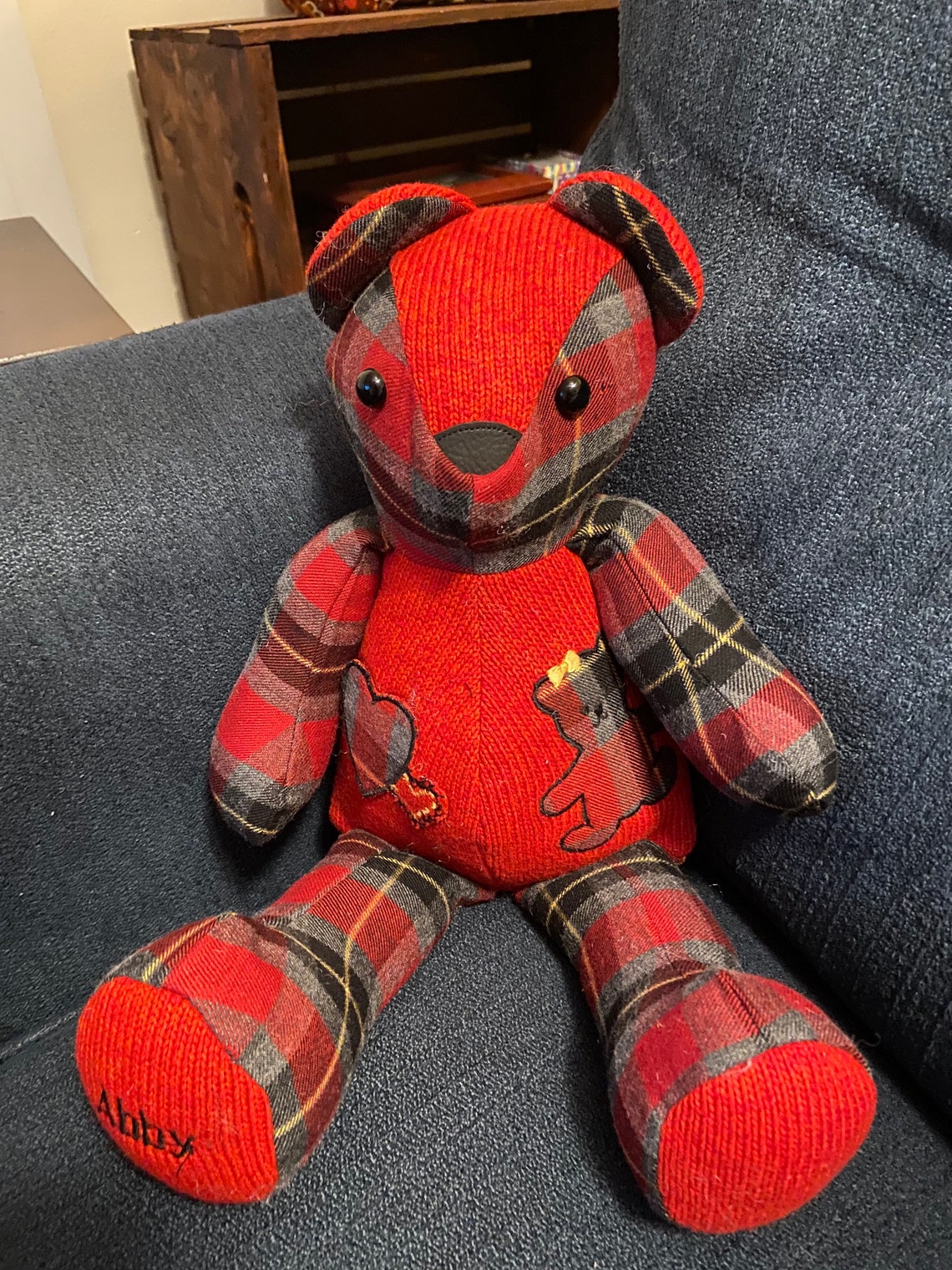 Memory Bear Teddy Bear First day of school | Etsy