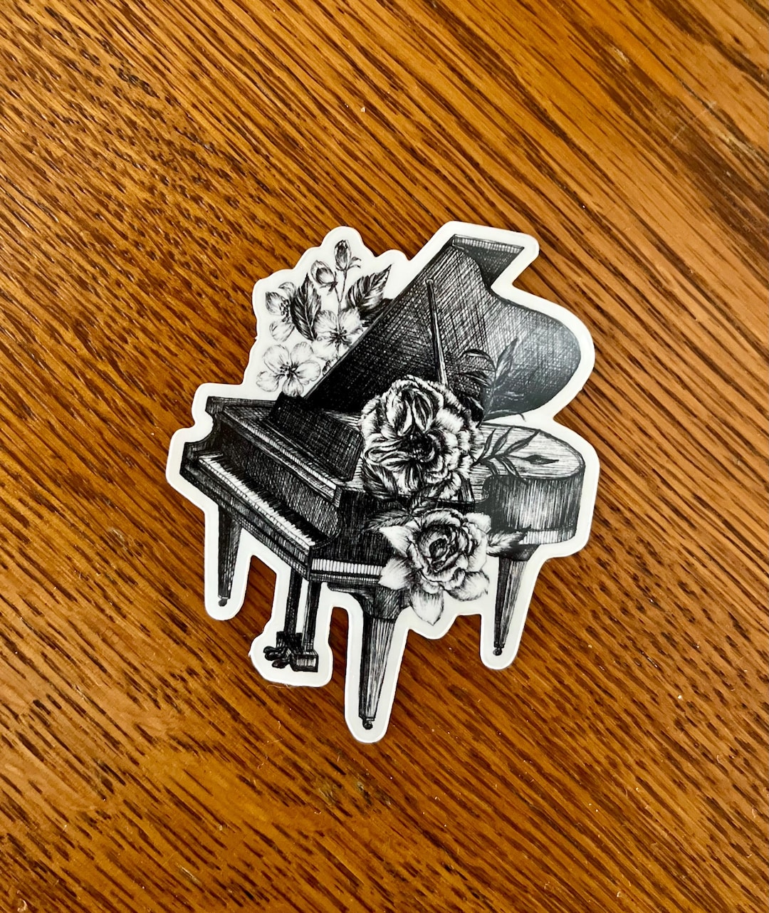 Whimsical Piano Stickers | Piano Ink Art | Teachers Gifts | Easter ...