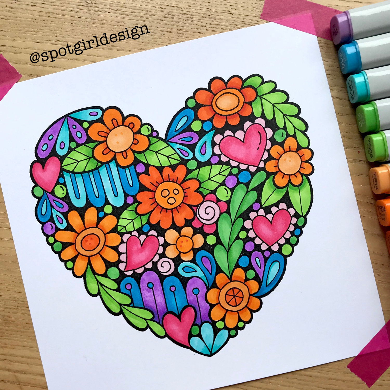 Zendoodle Printable Coloring Pages 10 Pages | Etsy