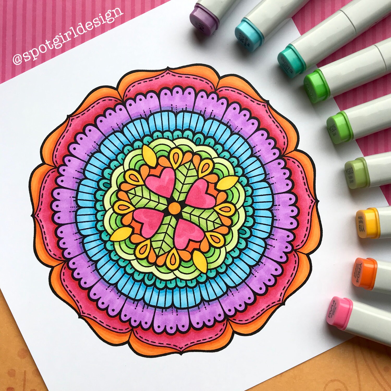 Mandala Printable Coloring Pages 10 Pages | Etsy